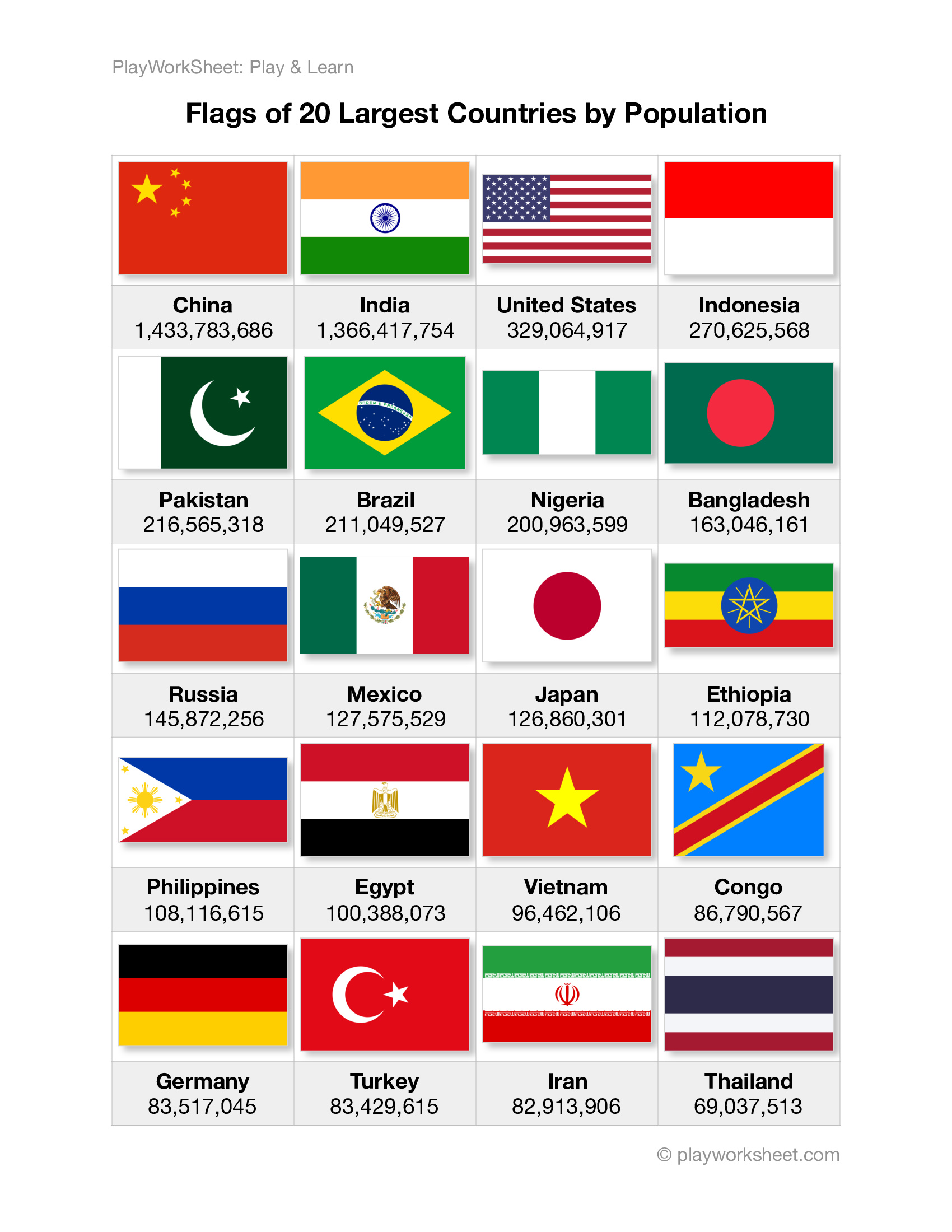 Printable All Country Flags With Names In The World Pdf shareinfo