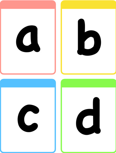 Alphabet Flash Cards In Lowercase Free Printable Worksheets For Kids