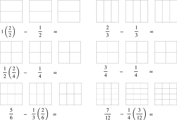 Fraction Charts for Addition and Subtraction | Free Printables for Kids