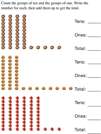 Place Value: Ones and Tens | Free Printables for Kids