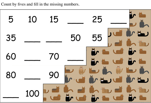 Count by Fives and Write the Fifth Numbers | Free Printables for Kids