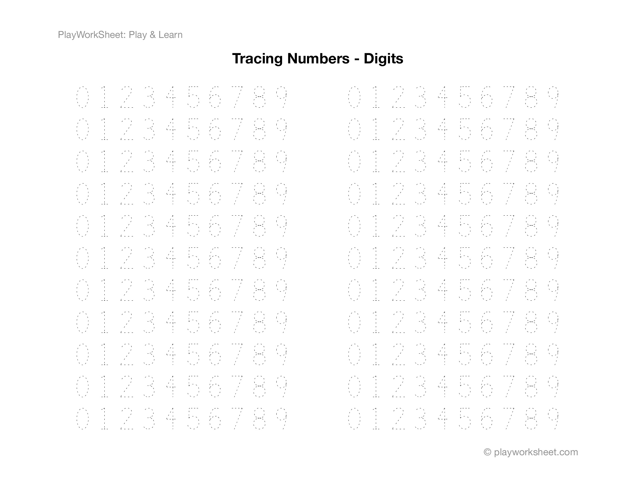 Number Tracing Adventures From 0 to 9 | Free Printables for Kids